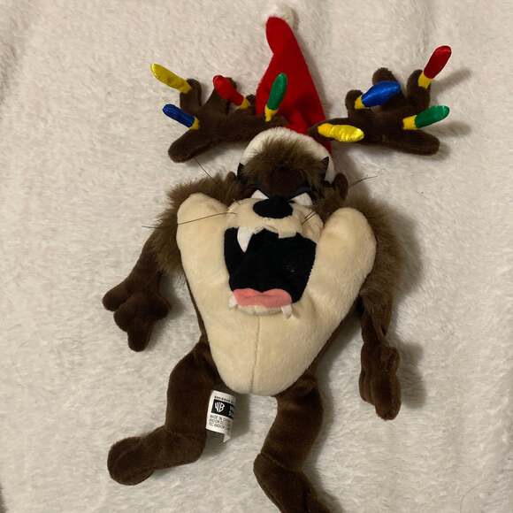 Warner Bros. | Holiday | Vintage Looney Tunes Christmas Taz Plush ...
